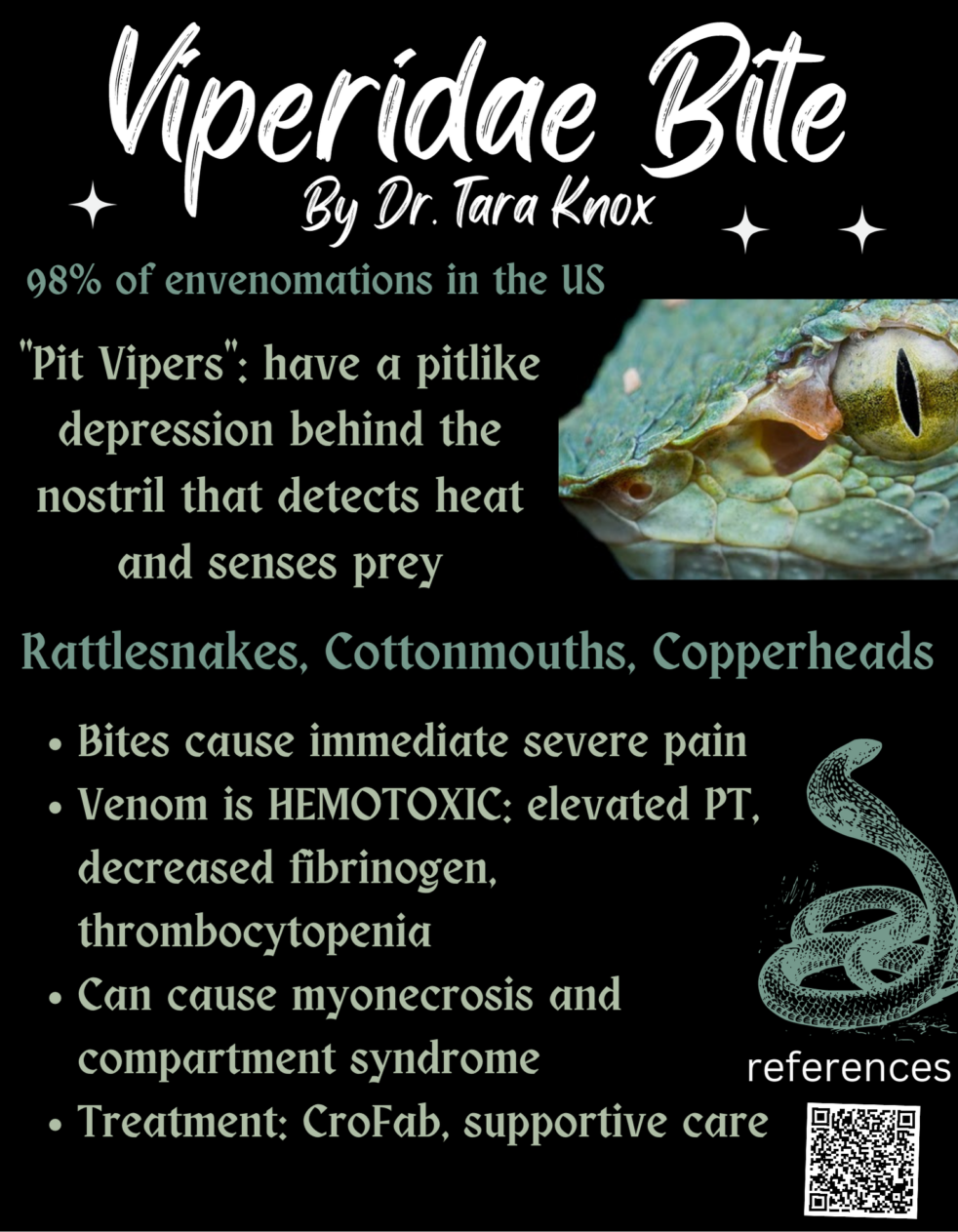 Viperidae Bite by Dr. Tara Knox - EM Daily