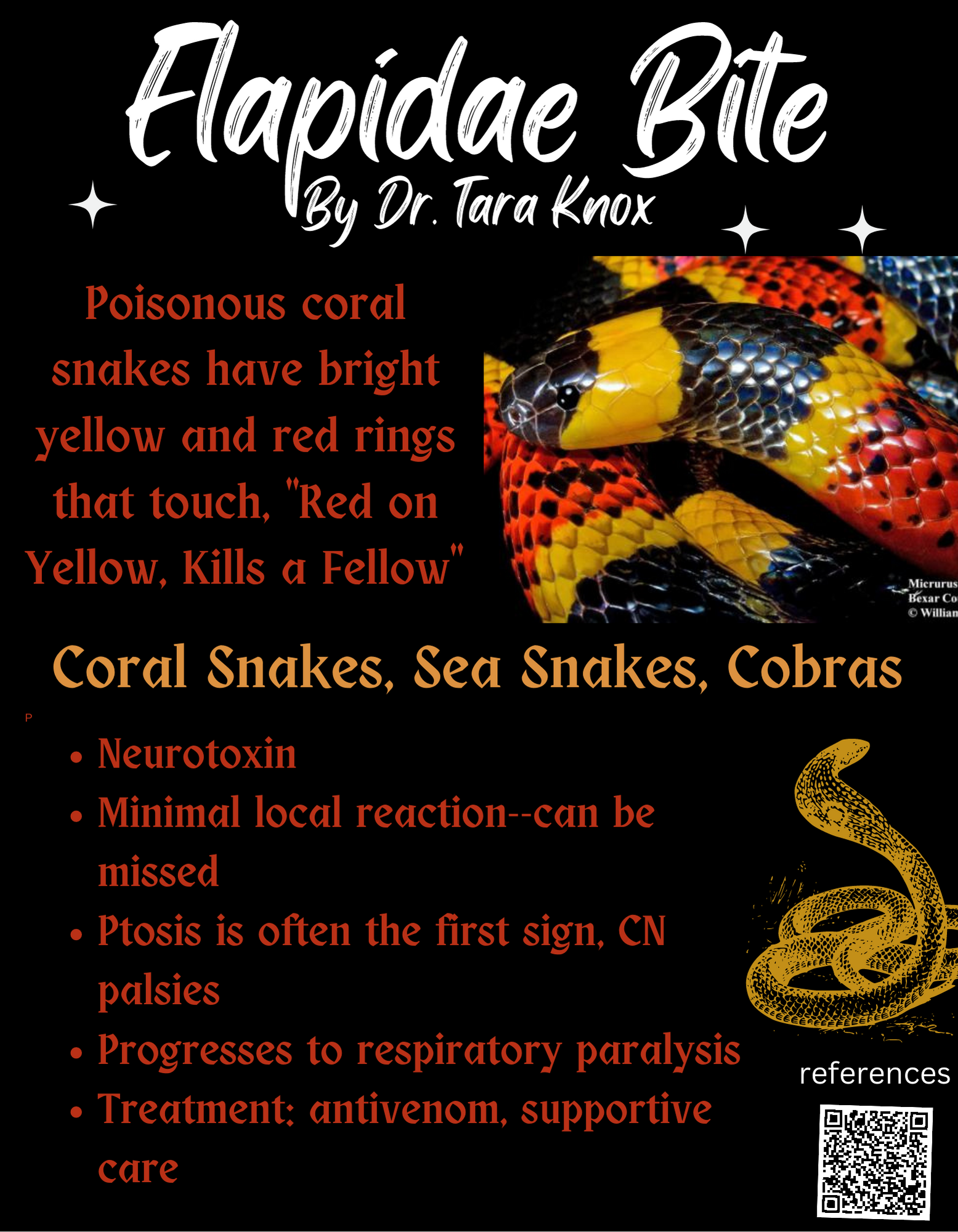 Elapidae Bite by Dr. Tara Knox - EM Daily