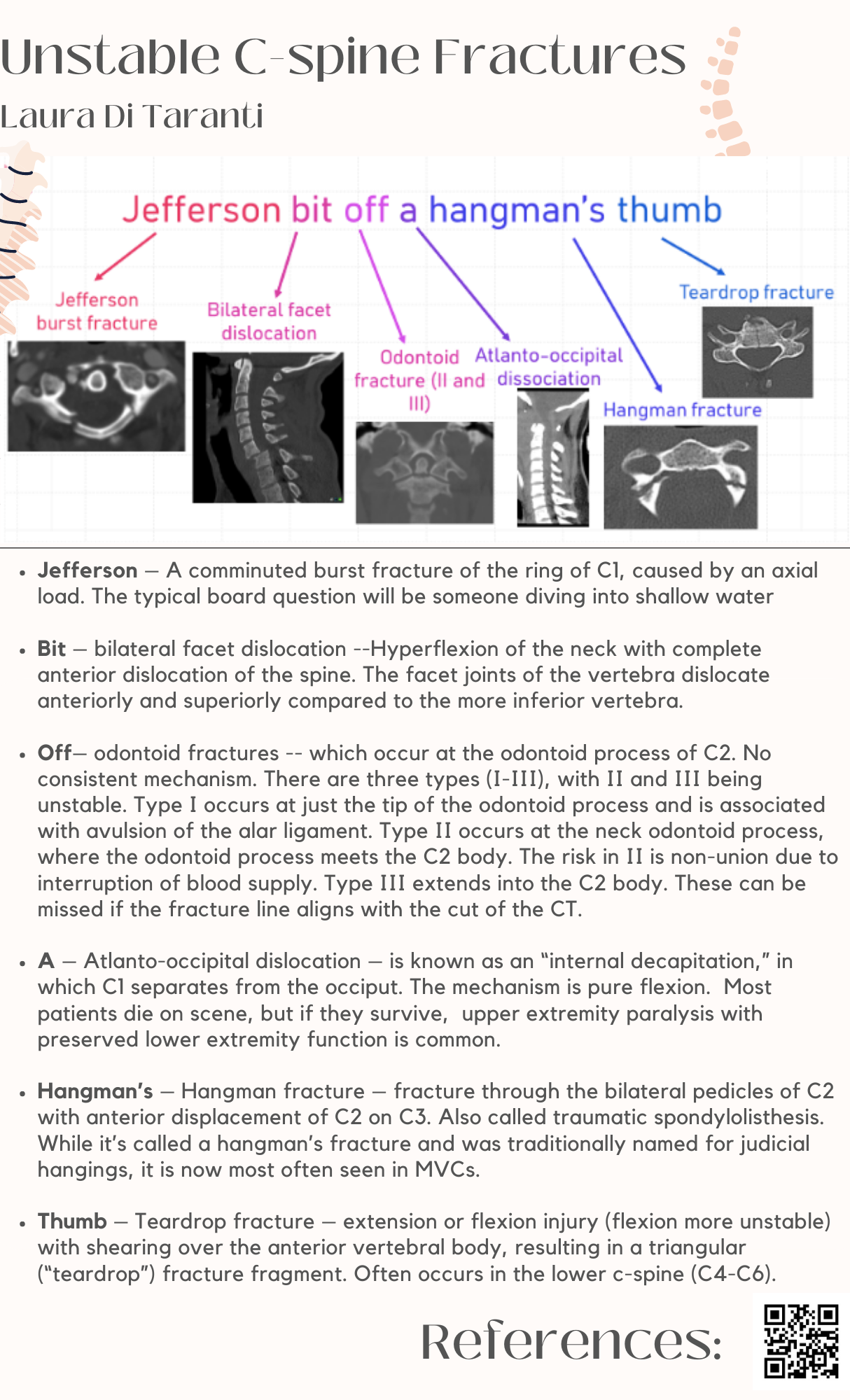 Unstable C-Spine Fracture overview by Dr. Di Taranti - EM Daily